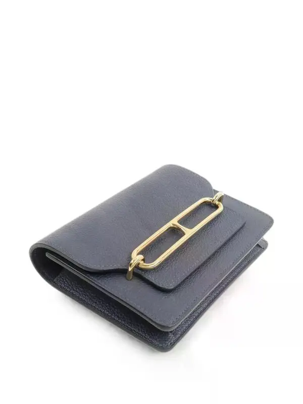 Hermès Slim Roulis Wallet - Blue