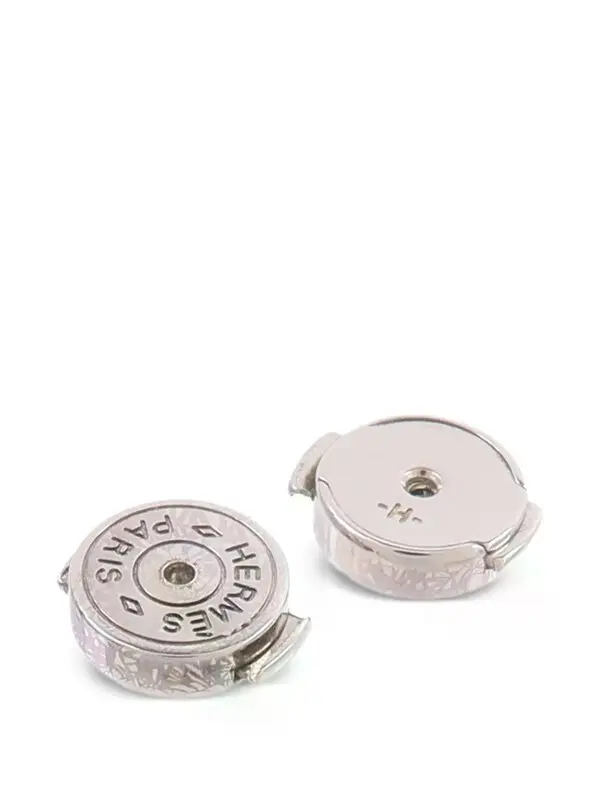 Hermès Cage D'h" Signature Logo Earrings