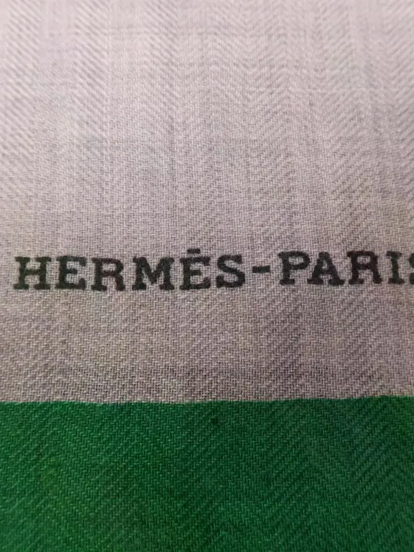 Hermès Herringbone-pattern Scarf