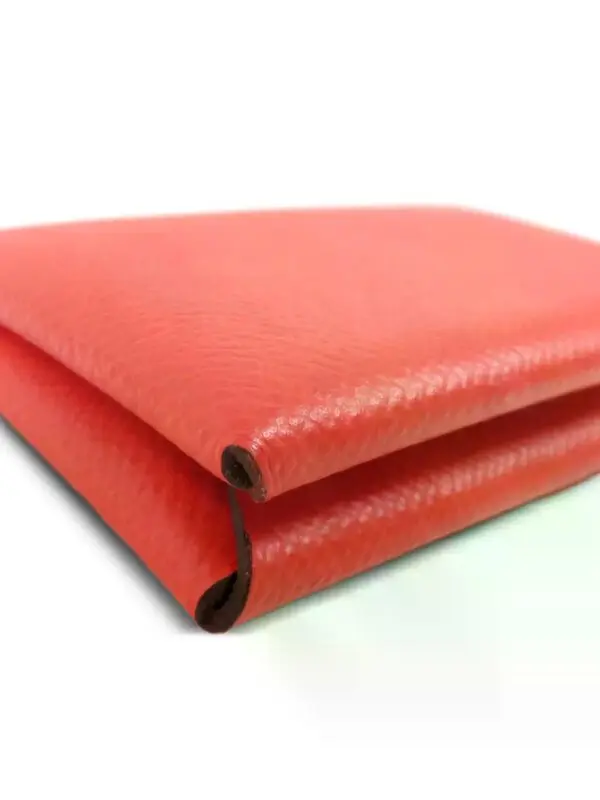 Hermès 2018 Calvi Epsom Card Holder - Orange