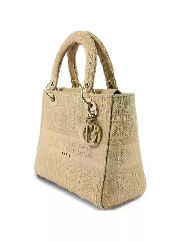 Dior Lady D-lite Tote Bag - Neutrals