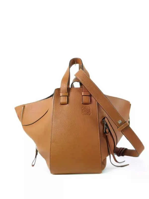 Loewe Hammock Leather Shoulder Bag - Brown