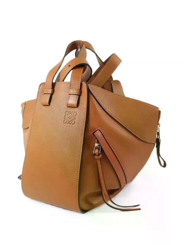 Loewe Hammock Leather Shoulder Bag - Brown