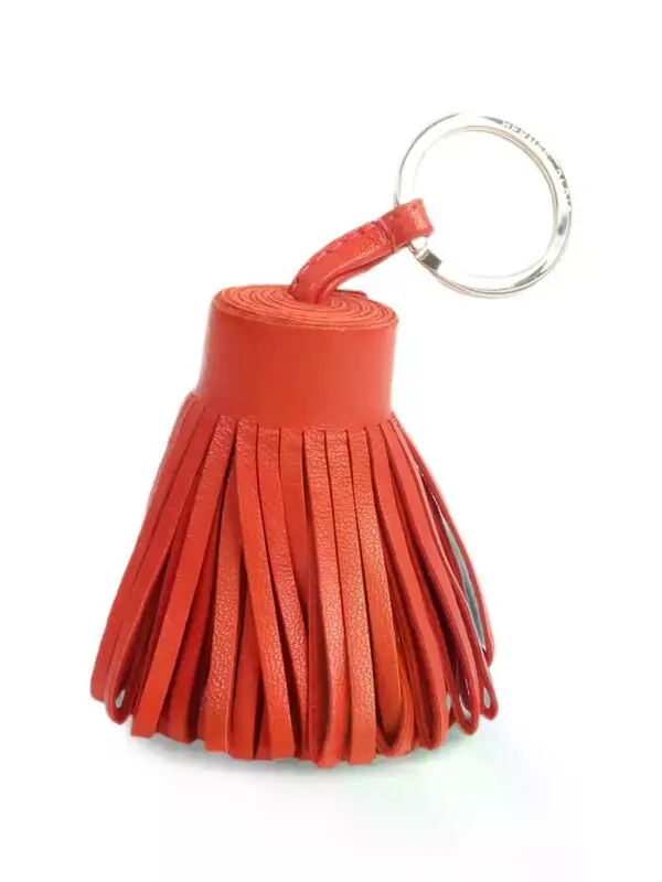 Hermès Carmen Fringed Bag Charm - Red
