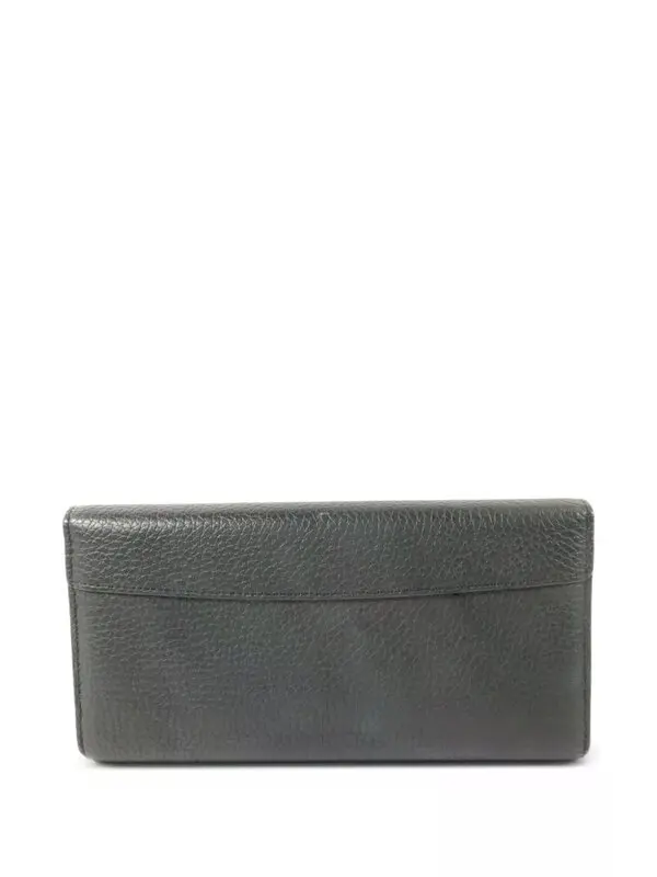 LOUIS VUITTON Capucines Leather Wallet - Black