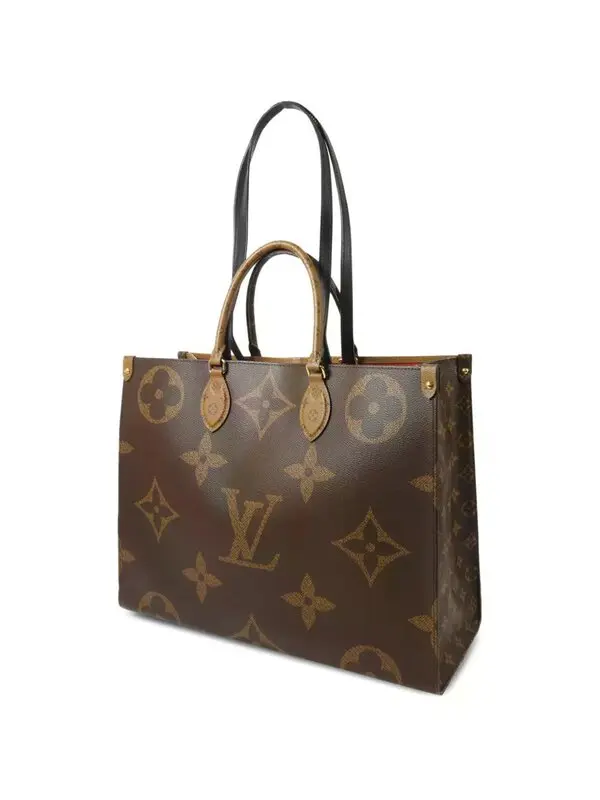 LOUIS VUITTON On The Go Gm Tote Bag - Brown