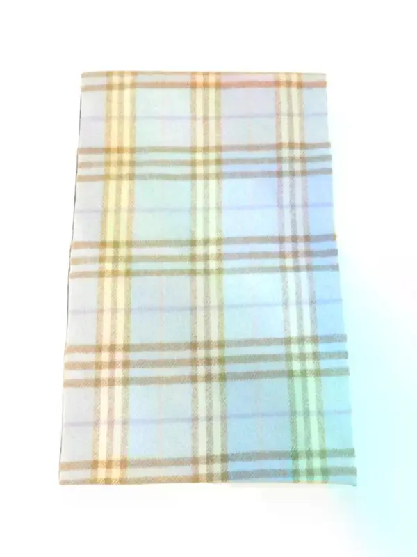 Burberry Check-pattern Fringed Scarf