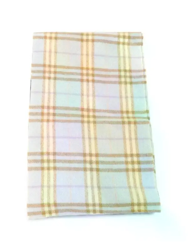 Burberry Check-pattern Fringed Scarf