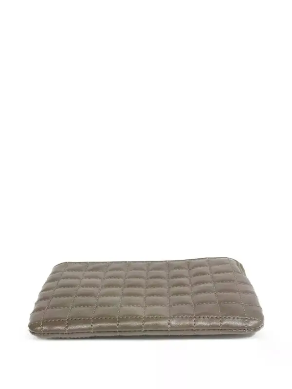 Celine Logo-charm Quilted Coin Purse