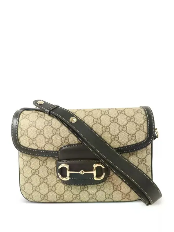 Gucci Gg Horsebit 1955 Shoulder Bag - Neutrals
