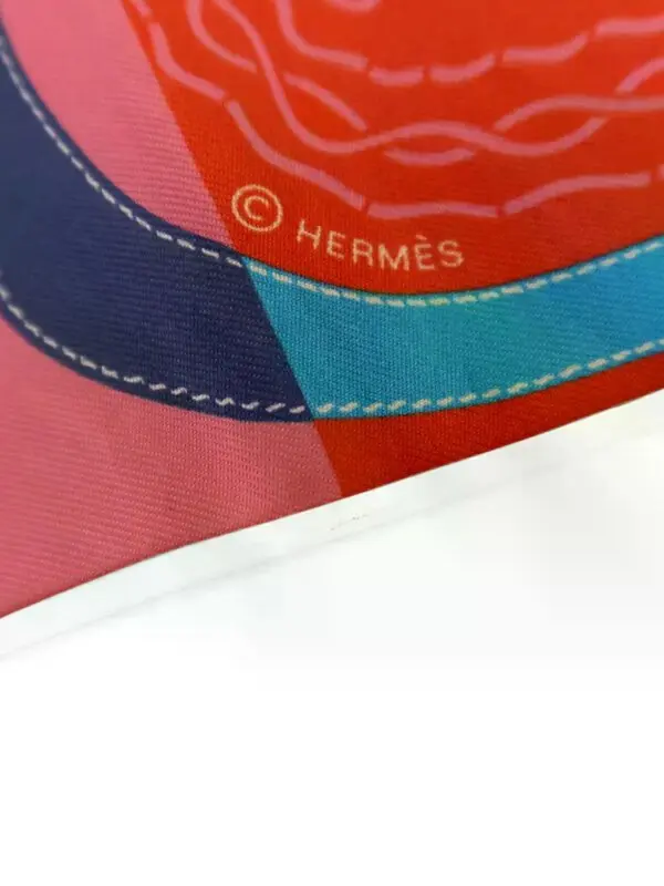 Hermès Max Twilly Silk Scarf - Orange