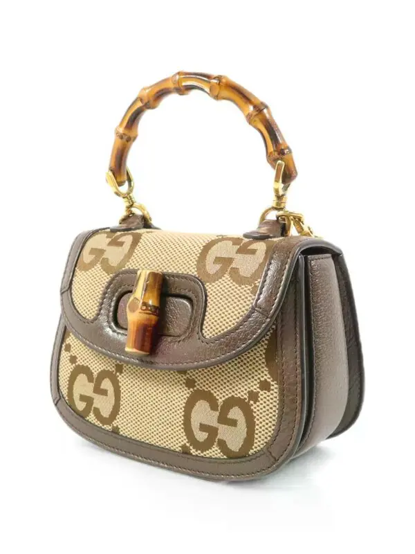 Gucci Bamboo 1947 Gg Supreme Shoulder Bag