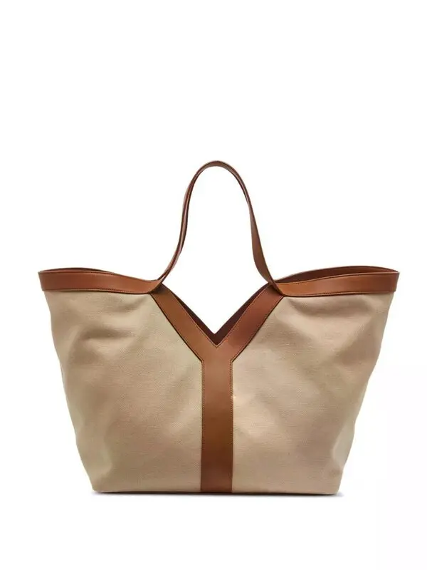 Saint Laurent Y Tote Bag - Neutrals
