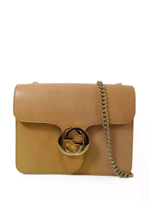 Gucci Interlocking G Chain Strap Mini Shoulder Bag - Neutrals