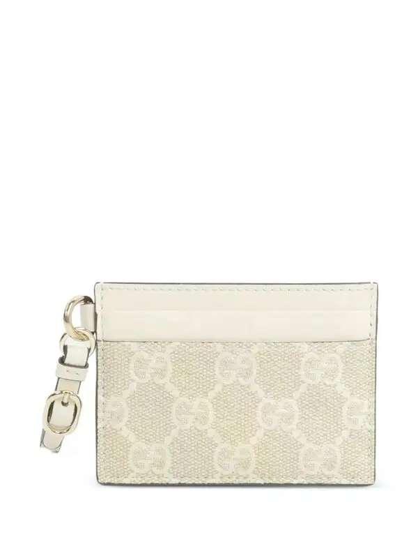 Gucci Gg Emblem Card Case - Neutrals