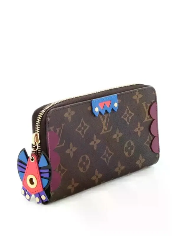 LOUIS VUITTON Zippy Wallet Limited Edition Totem Monogram Canvas Small Wallets