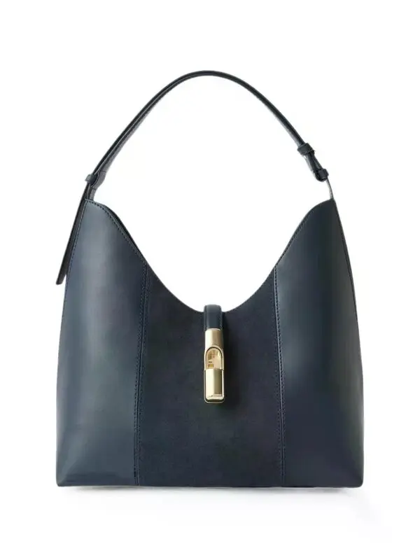 Furla Suede-panelled Leather Shoulder Bag