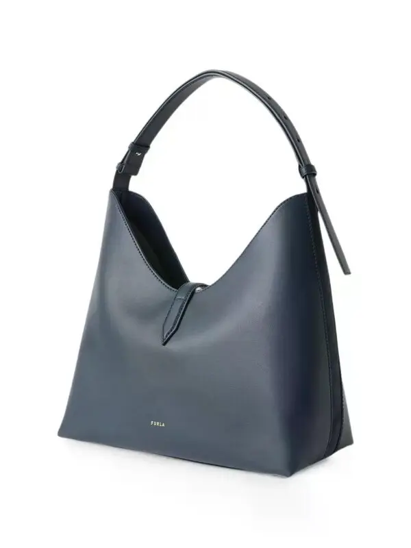 Furla Suede-panelled Leather Shoulder Bag