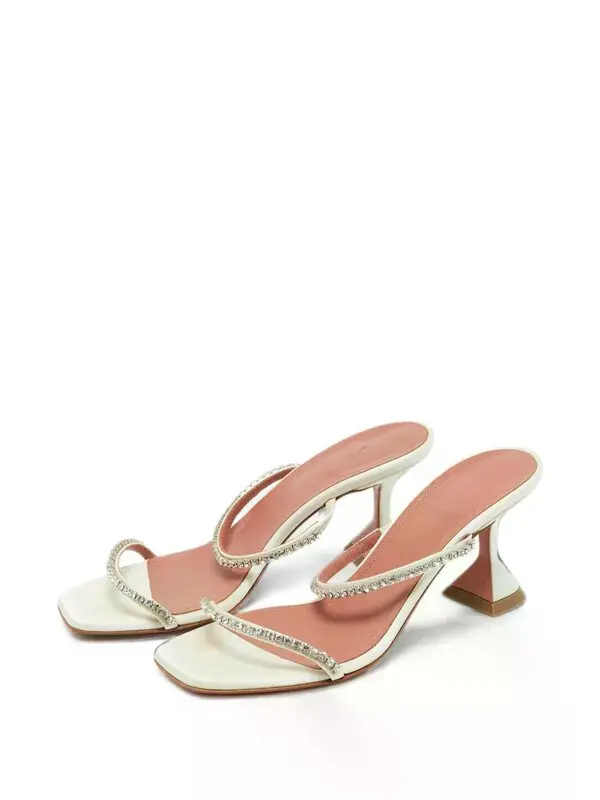 Amina Muaddi Glida Crystal-embellished Heeled Sandals