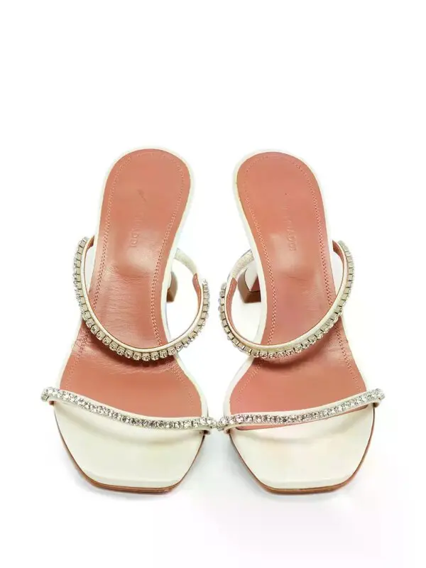 Amina Muaddi Glida Crystal-embellished Heeled Sandals