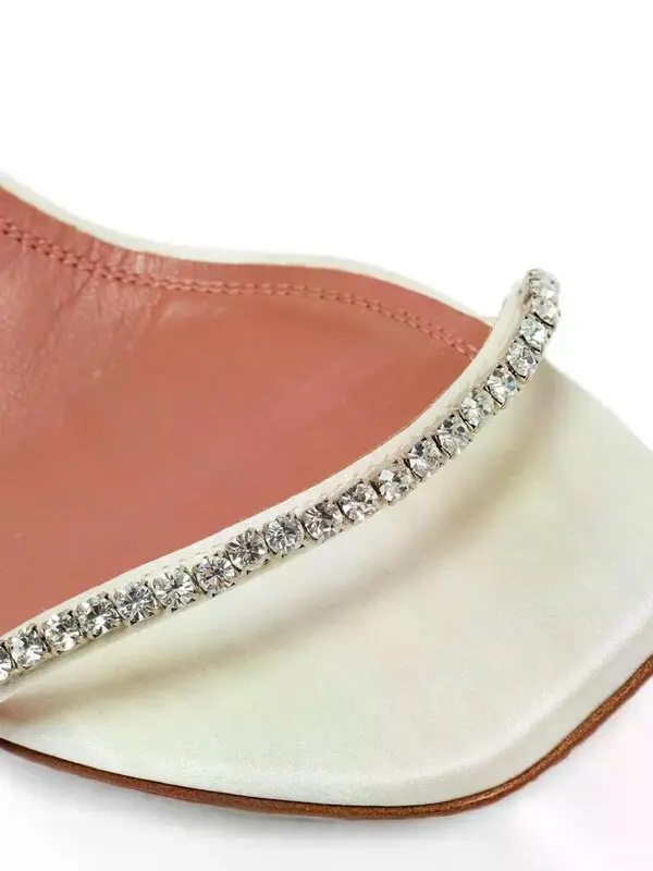 Amina Muaddi Glida Crystal-embellished Heeled Sandals