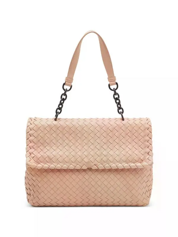 Bottega Veneta Olimpia Intrecciato Shoulder Bag - Orange