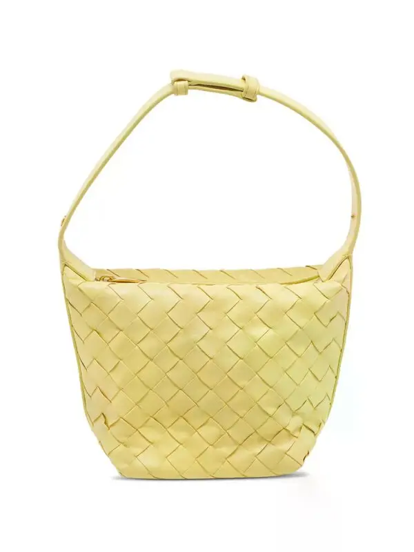 Bottega Veneta Wallace Intrecciato Mini Shoulder Bag - Yellow