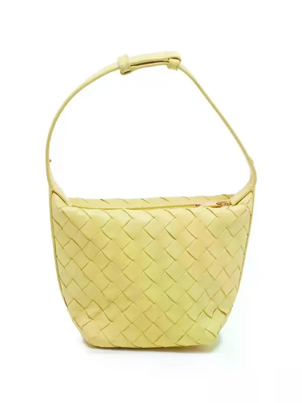 Bottega Veneta Wallace Intrecciato Mini Shoulder Bag - Yellow