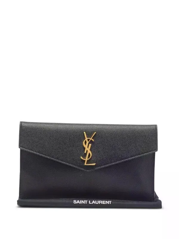Saint Laurent Uptown Leather Clutch Bag