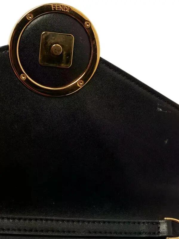 Fendi F Is Leather Clutch Bag