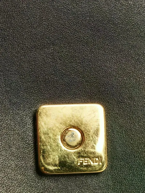 Fendi F Is Leather Clutch Bag