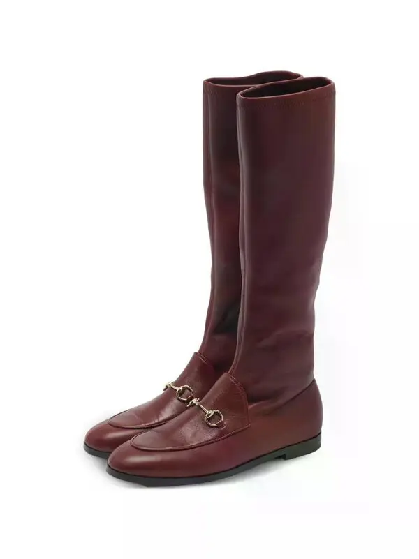 Gucci Jordaan Leather Ankle Boots