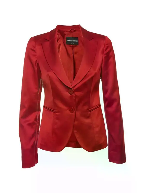Emporio Armani Single-breasted Blazer - Red