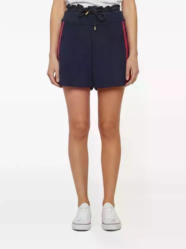 LOUIS VUITTON Ruffled-waist Knitted Shorts
