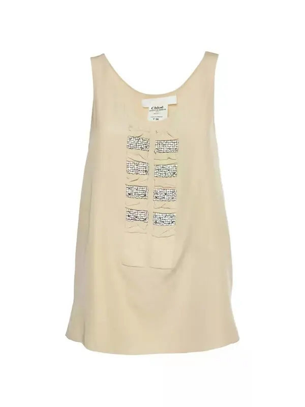 Chloé Embellished Sleeveless Top