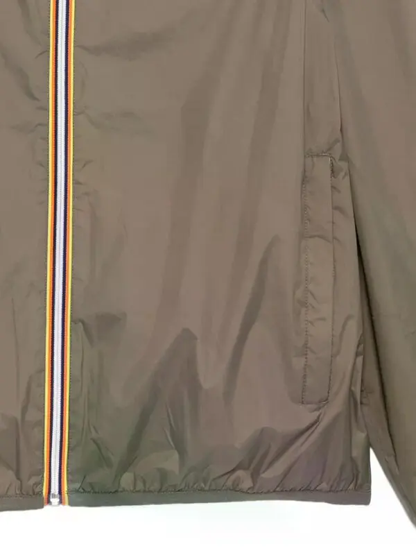 K-WAY Hooded Logo Patch Jacket
