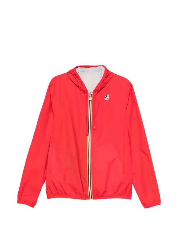 K-WAY Hooded Zip-up Jacket - Red