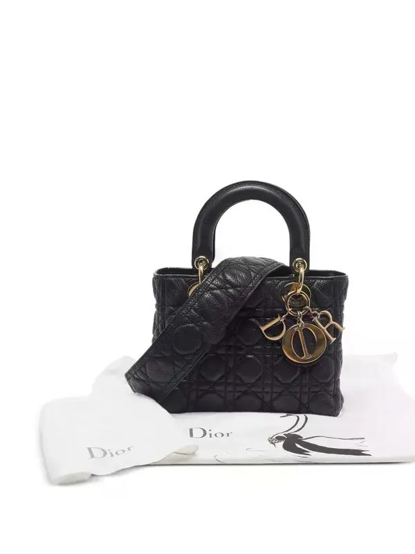 Dior Lady Tote Bag - Black