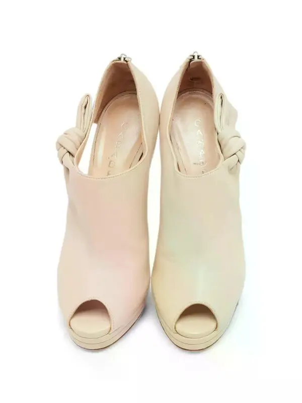 Casadei Bow Detail Cut-out Heeled Sandals