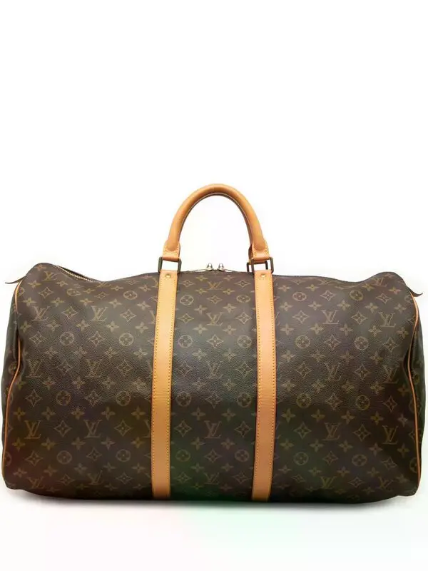 LOUIS VUITTON Keepall 55 Monogram Travel Bag - Brown