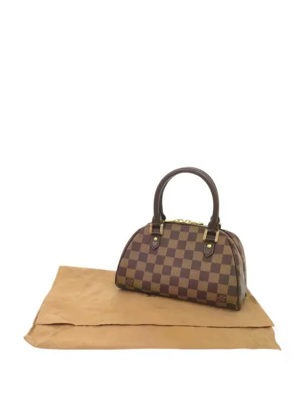 LOUIS VUITTON Damier Ebene Mini Ribera Handbag - Brown
