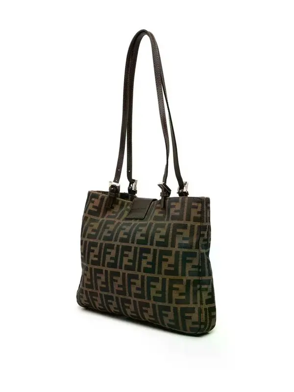 Fendi Zucca Canvas Shoulder Bag