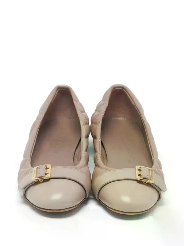Burberry Quilted Buckle Ballet Flats