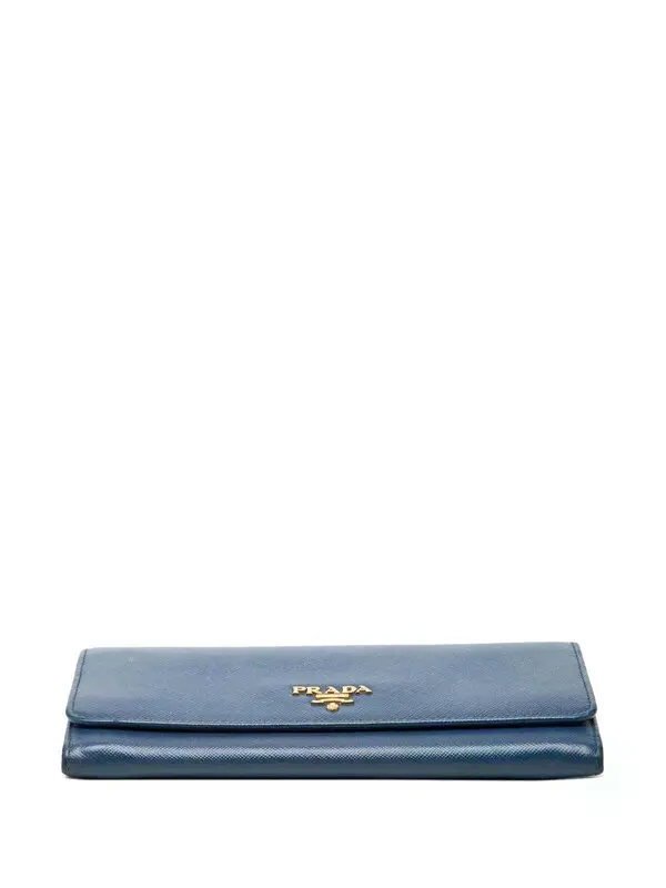 Prada 2010-2026 Saffiano Lux Continental Wallet Long Wallets