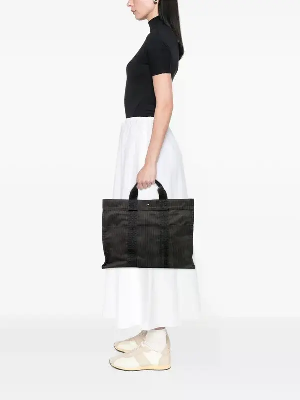 Hermès Canvas Herline Mm Tote Bag - Grey