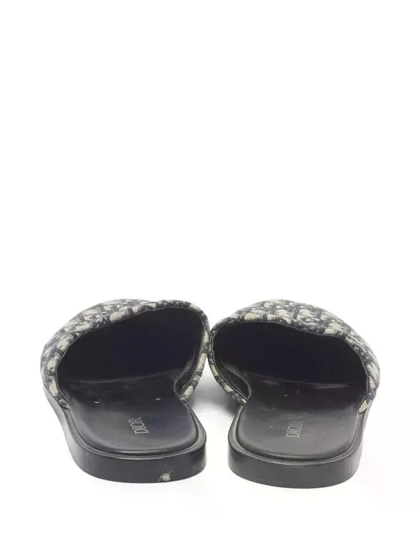 Dior Oblique Canvas Mules