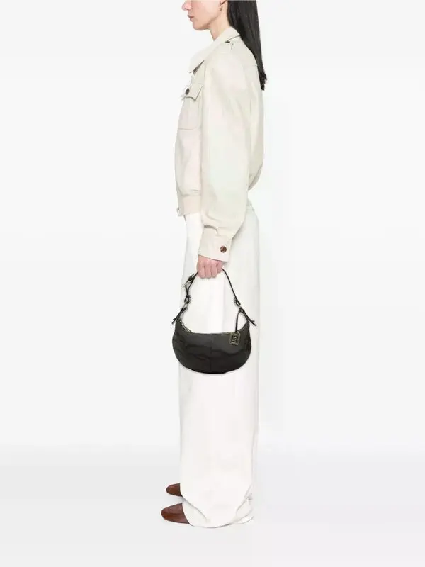 Fendi Zebra Print Canvas Hobo Bag