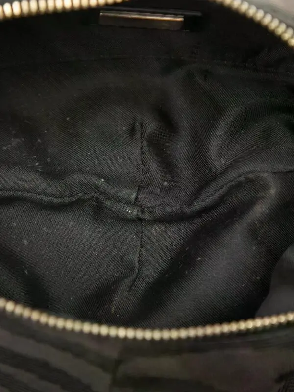 Fendi Zebra Print Canvas Hobo Bag