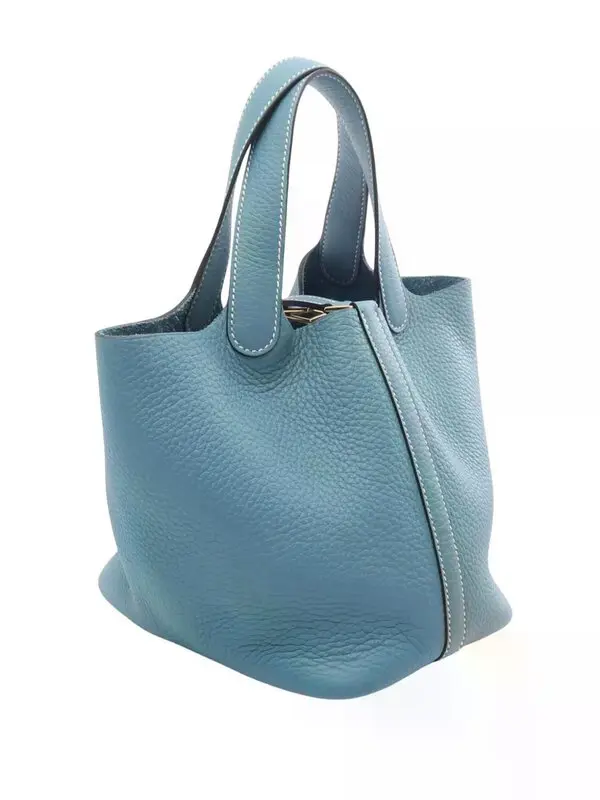 Hermès Clemence Picotin Lock 18 Handbag - Blue