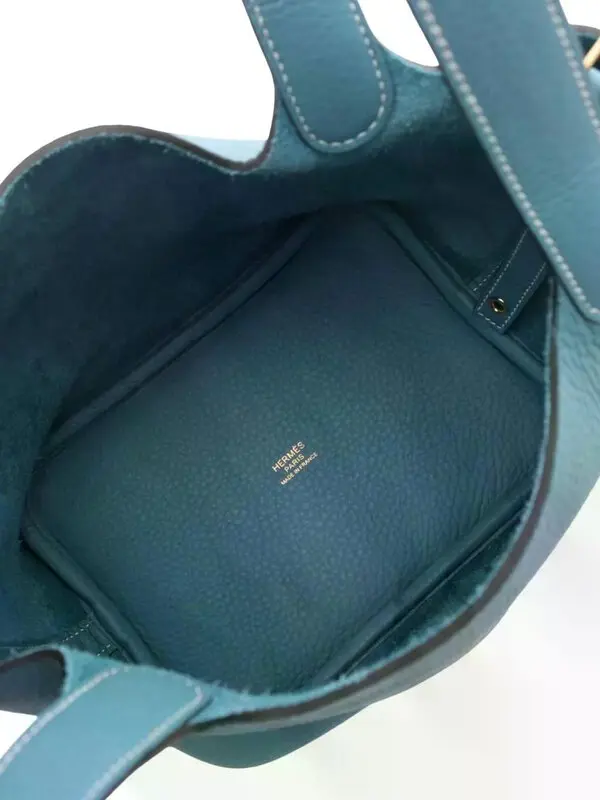 Hermès Clemence Picotin Lock 18 Handbag - Blue